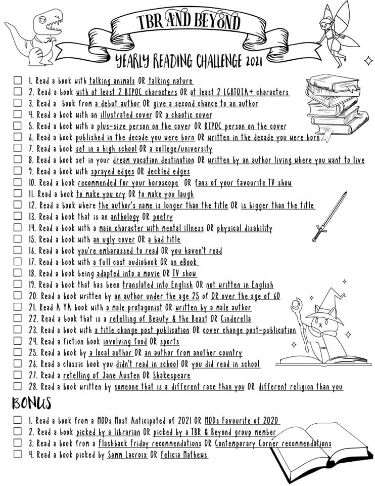 Reading Goals for 2021 – Stuck in Fiction